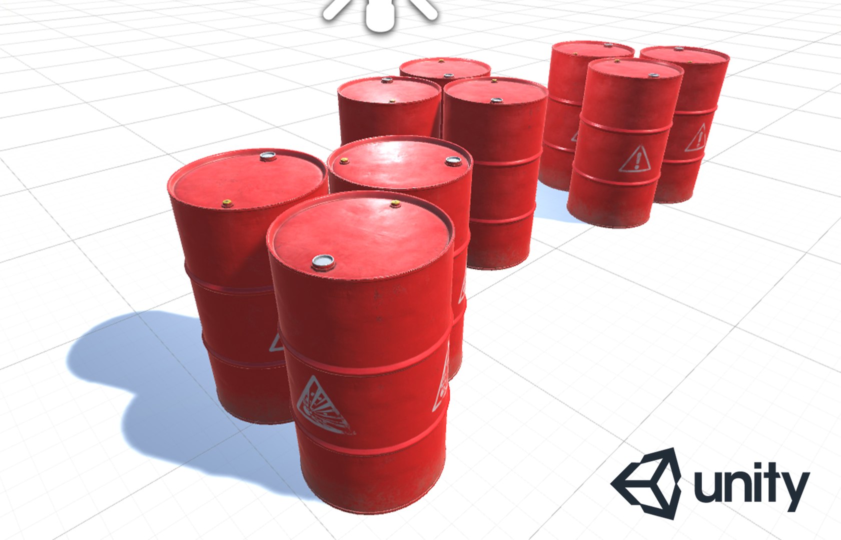 Explosive Red Oil Barrel 3D Model - TurboSquid 1187365
