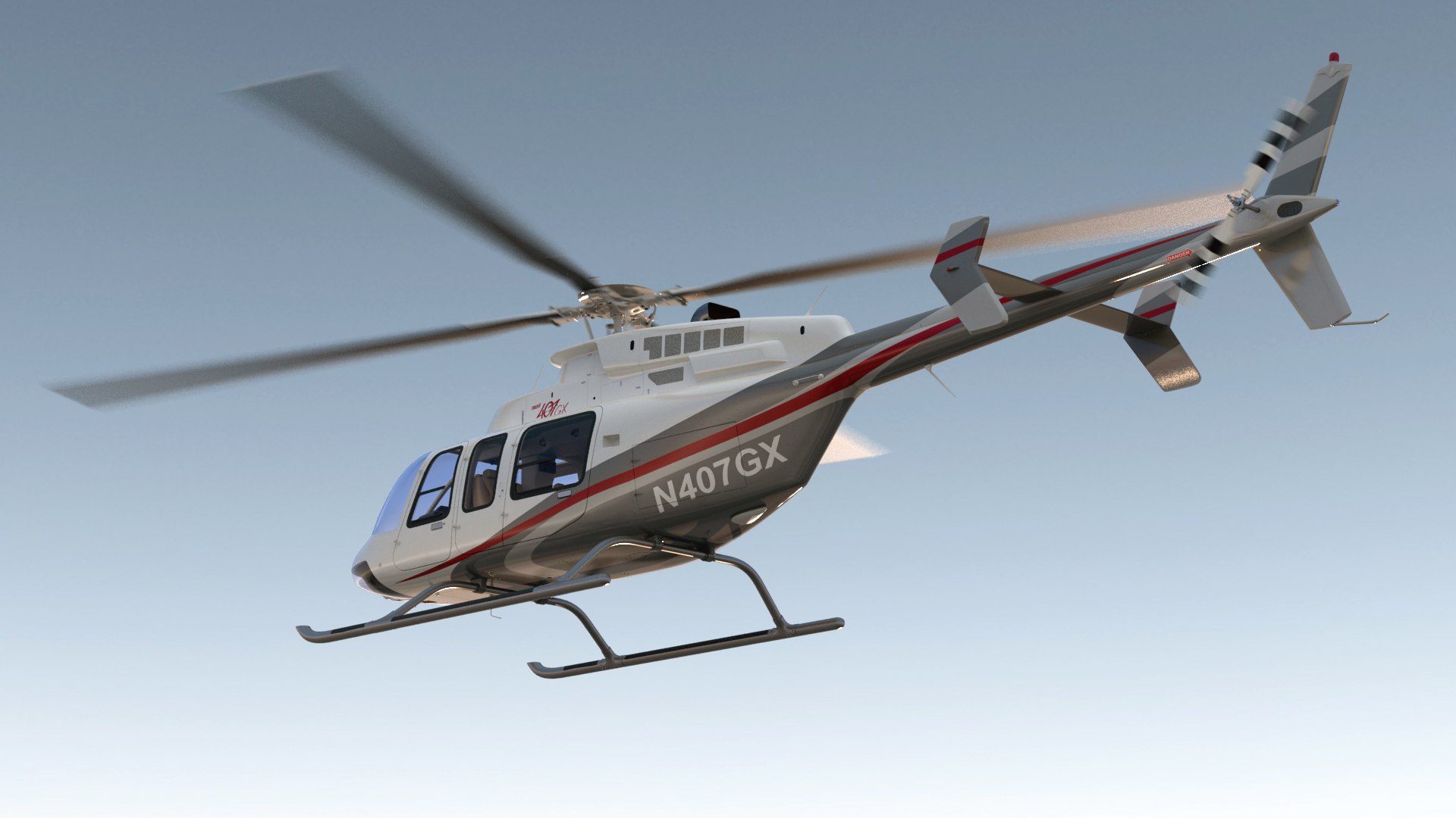 Bell 407 gx utility 3D model - TurboSquid 1536498