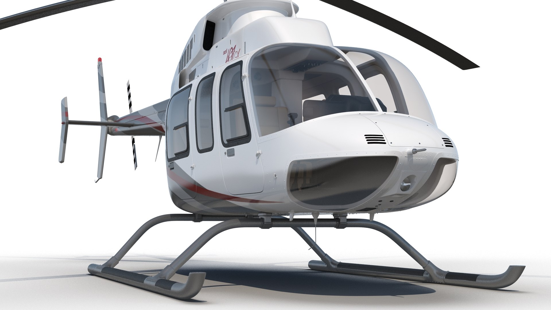 Bell 407 gx utility 3D model - TurboSquid 1536498