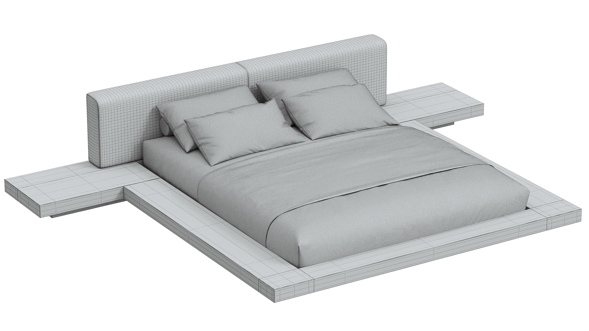 3D Model WORTH BED MODLOFT - TurboSquid 2186977