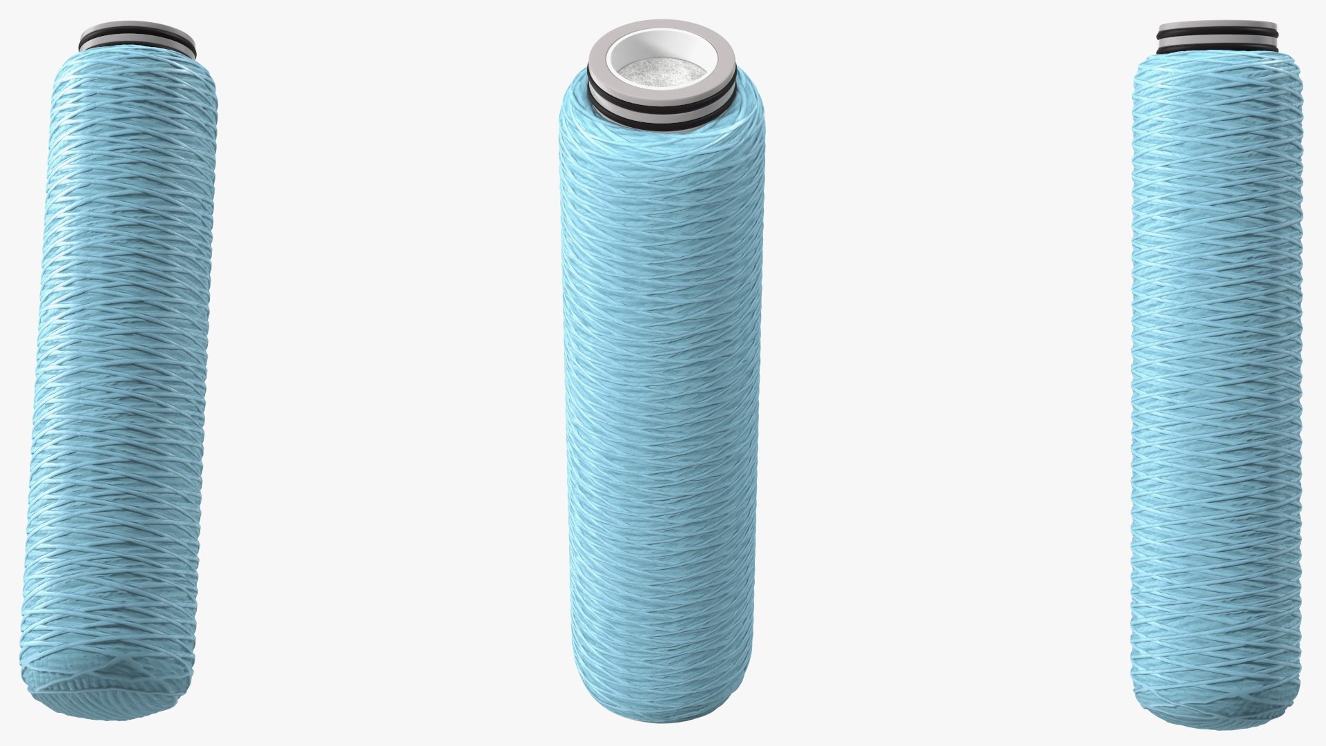 3D Wound Polypropylene Wire Filter Cartridge Blue Model - TurboSquid ...
