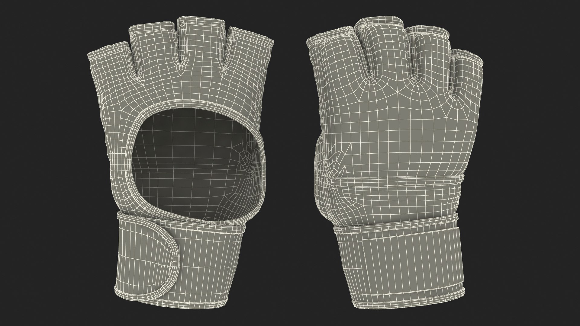 Leather Fight Gloves 3D Model - TurboSquid 1665086