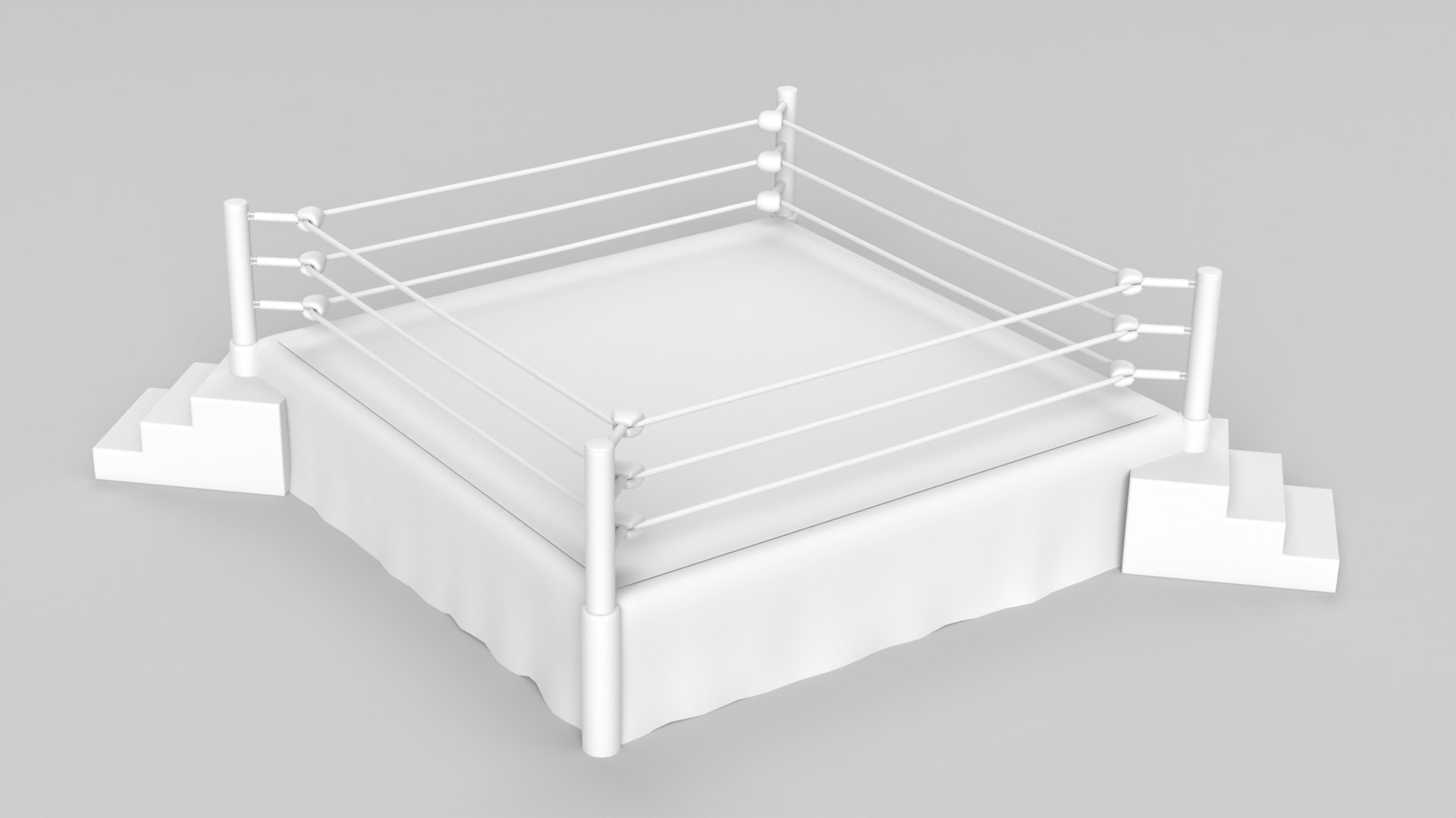 Wrestling Ring 3D Model - TurboSquid 2156423