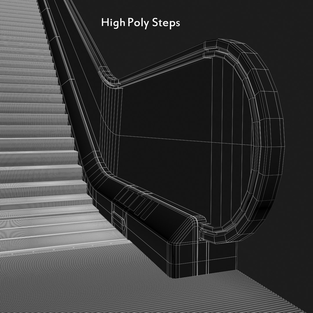 3d Model Escalator Animation