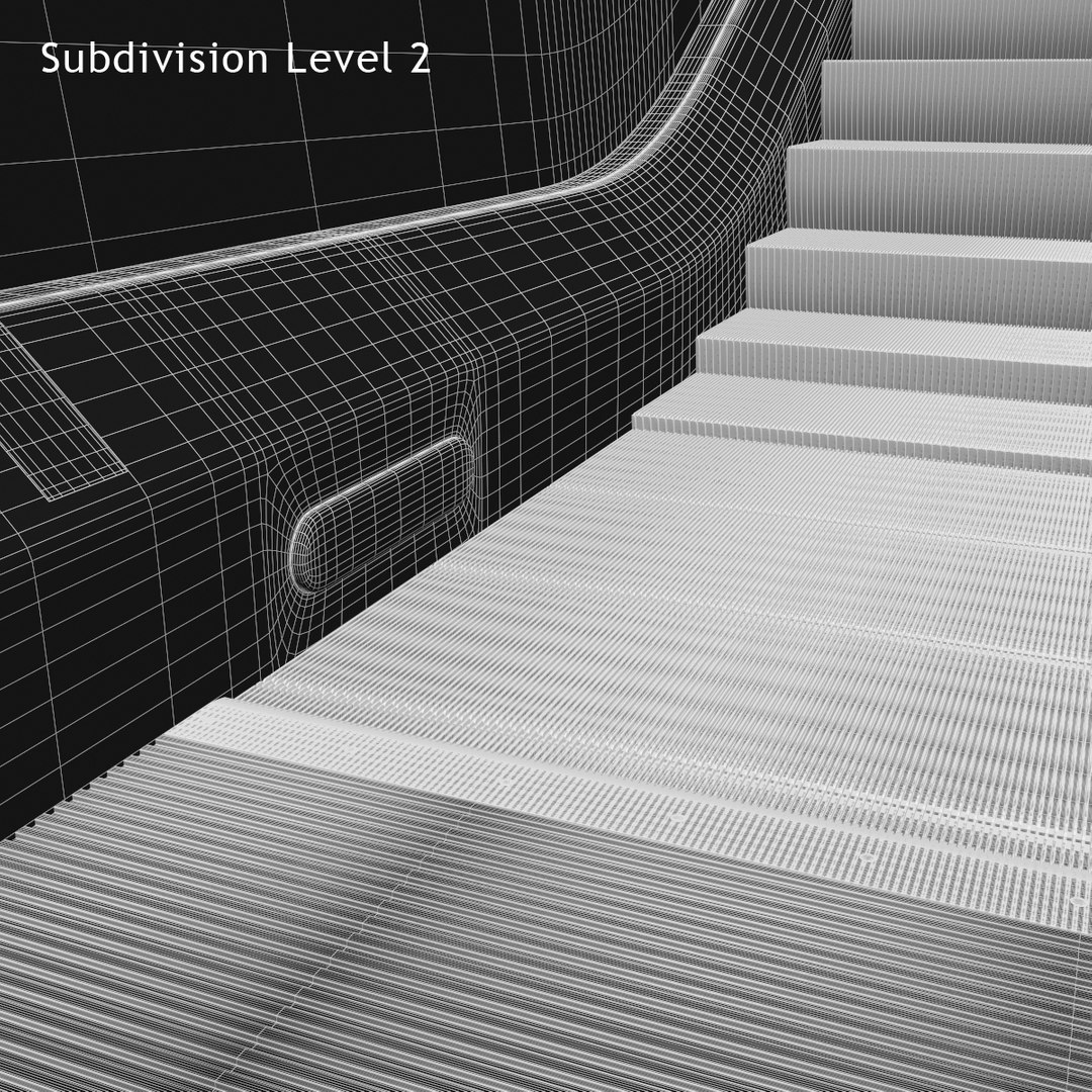 3d Model Escalator Animation