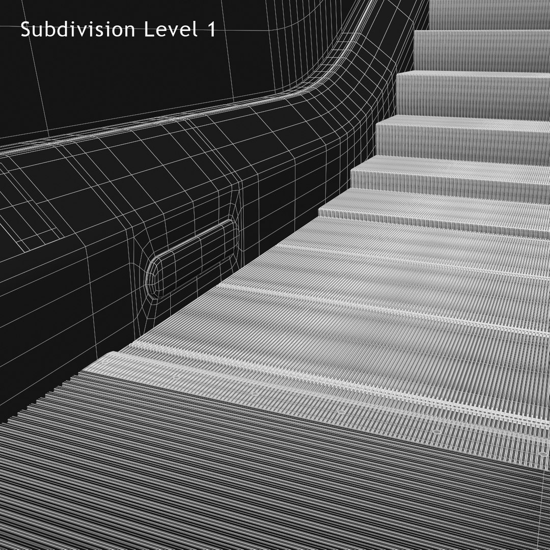 3d Model Escalator Animation