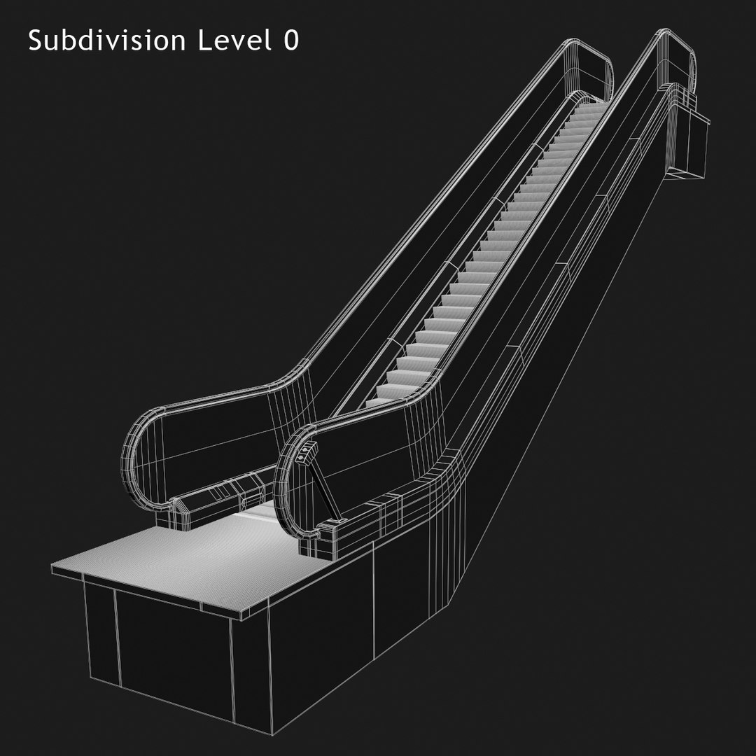 3d Model Escalator Animation