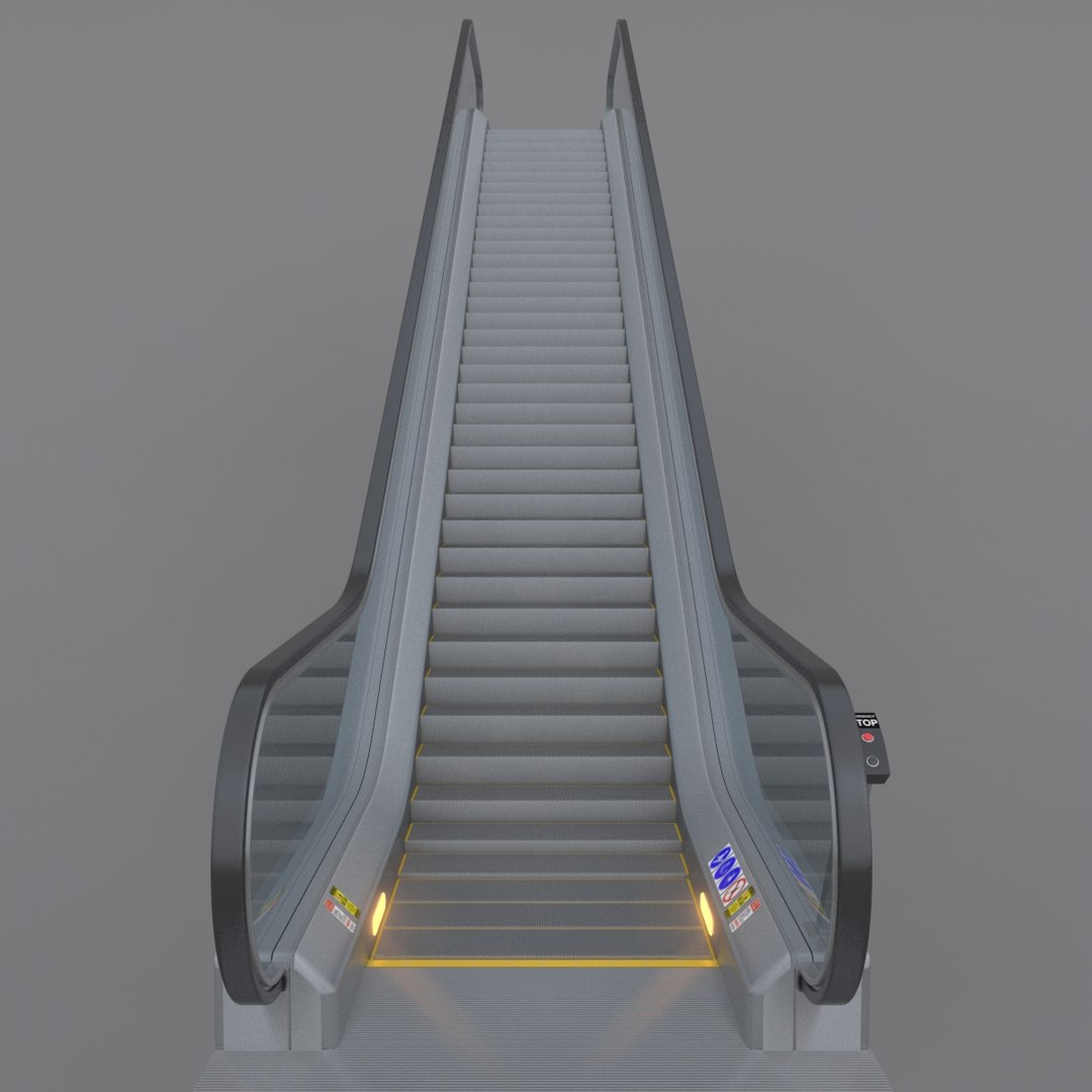 3d Model Escalator Animation