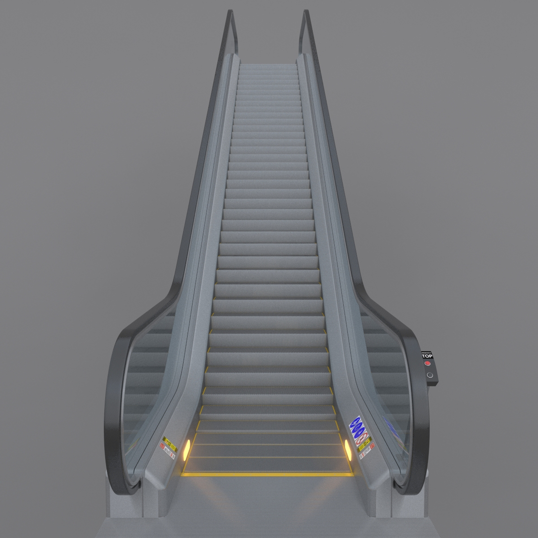 3d model escalator animation