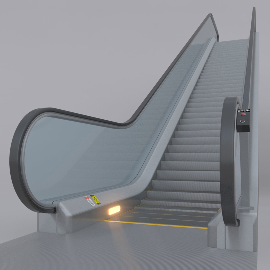 3d Model Escalator Animation