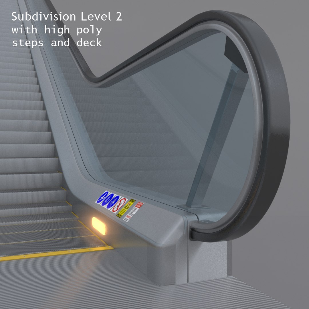 3d Model Escalator Animation