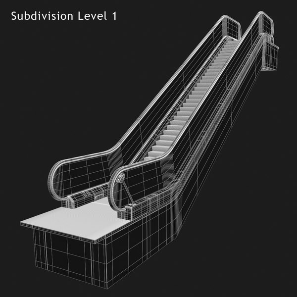 3d model escalator animation