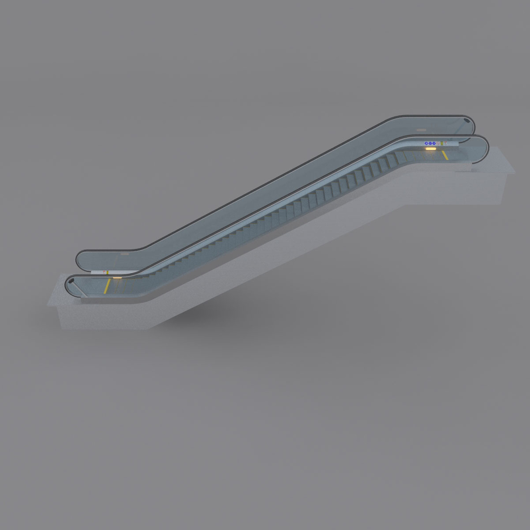 3d Model Escalator Animation