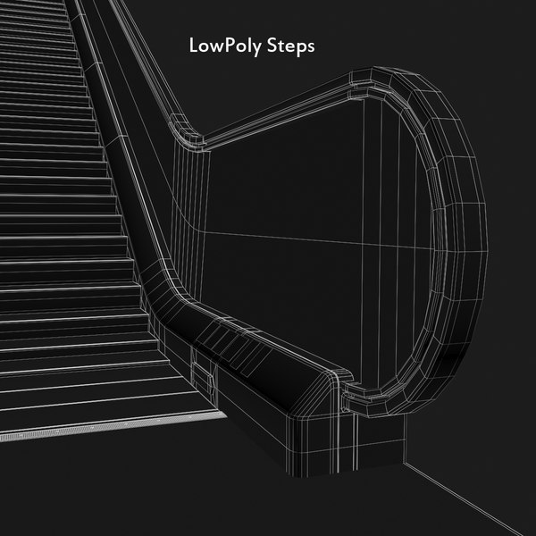 3d model escalator animation