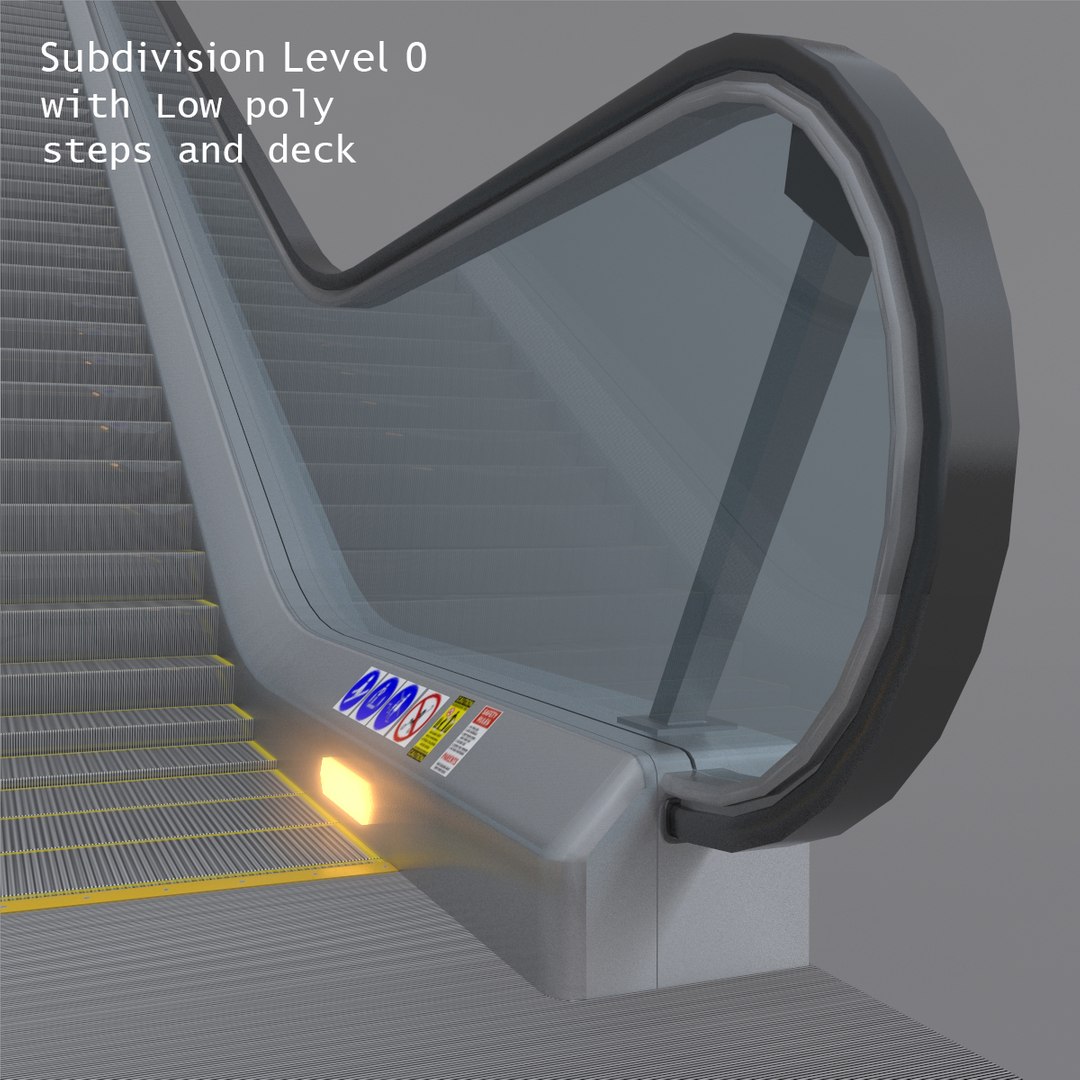 3d Model Escalator Animation