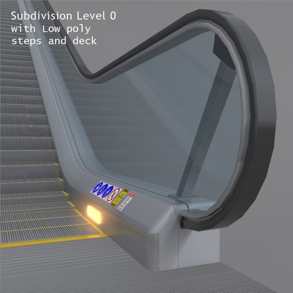 3d model escalator animation
