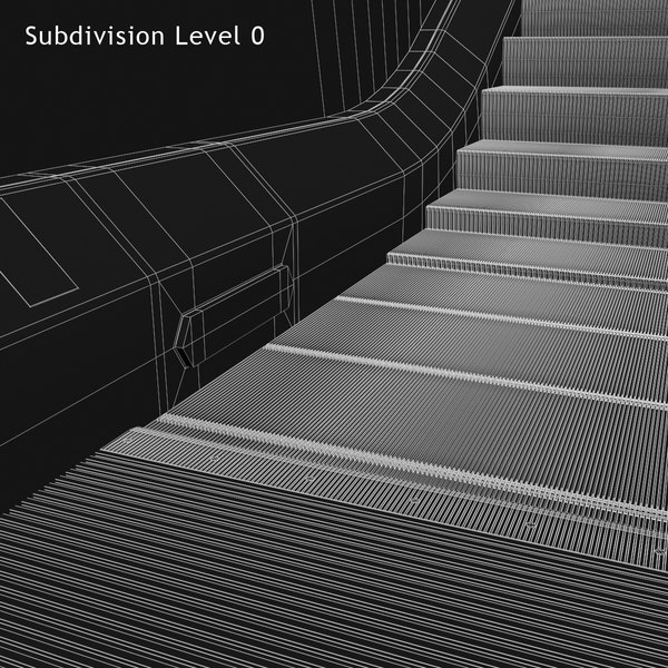3d model escalator animation