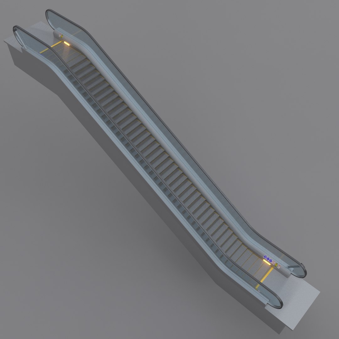 3d Model Escalator Animation