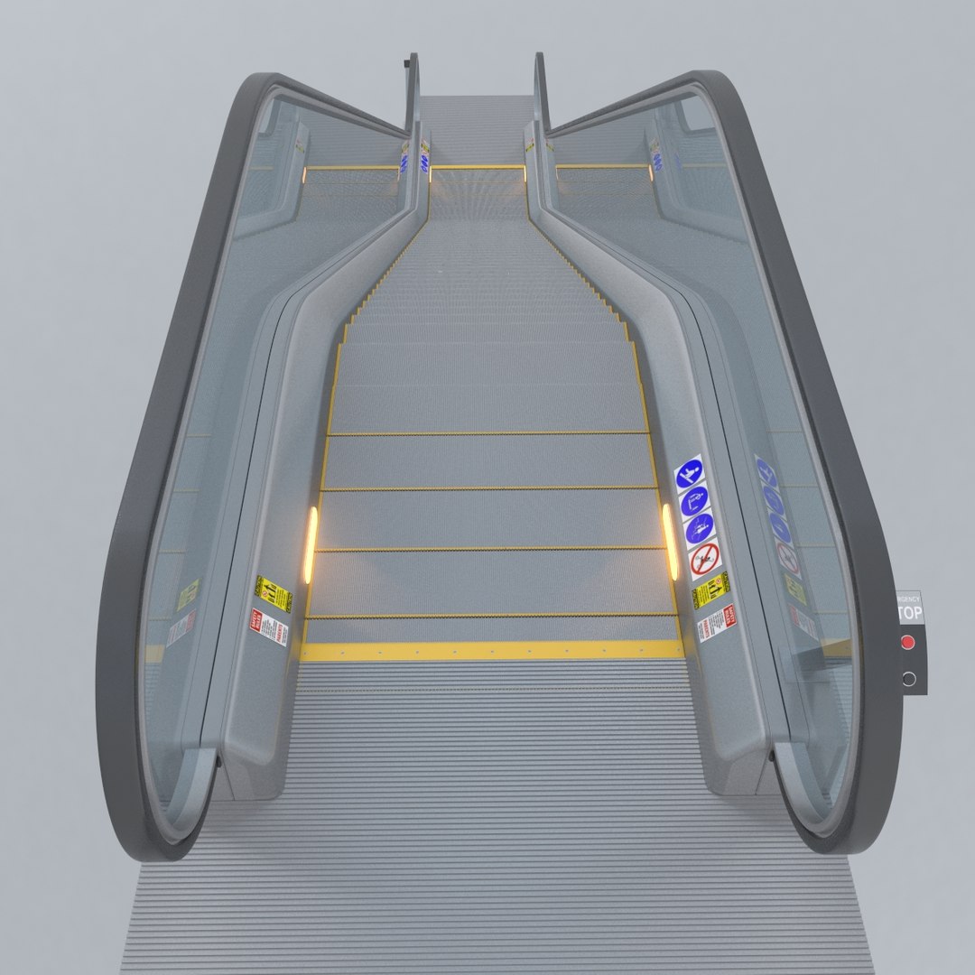 3d Model Escalator Animation