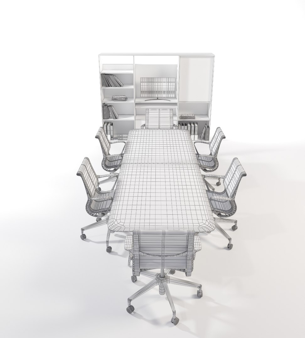 3D Model Meeting Table - TurboSquid 1394344
