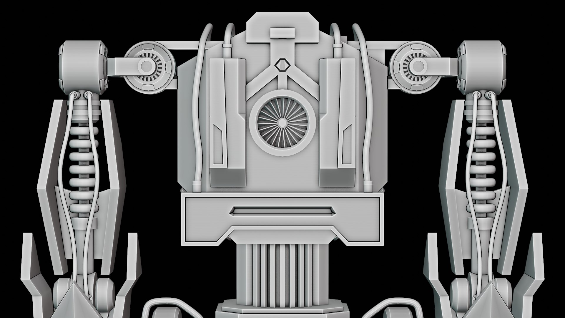 3D Gaint Sci-fi Robot - TurboSquid 2081091