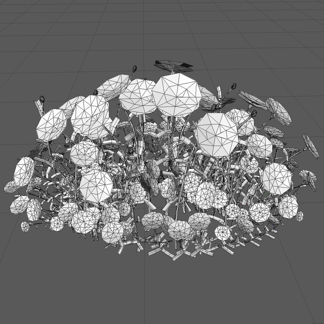 3dsmax white daisy flowers
