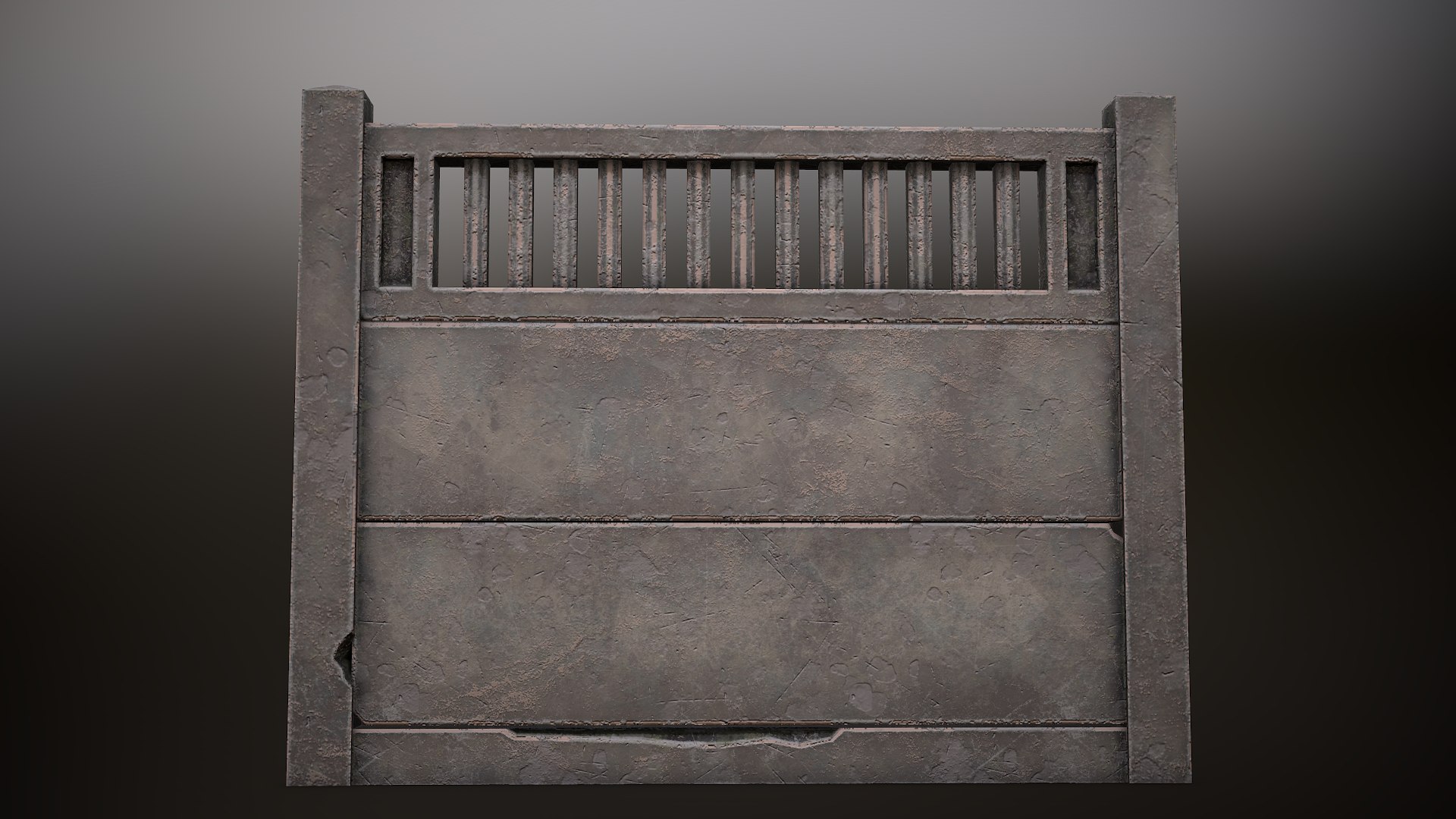 Concrete Fence 3D Model - TurboSquid 1534070