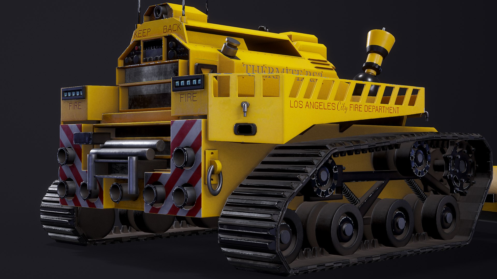 Fire Fighter Robor Thermite RS3 PBR Model - TurboSquid 1804106