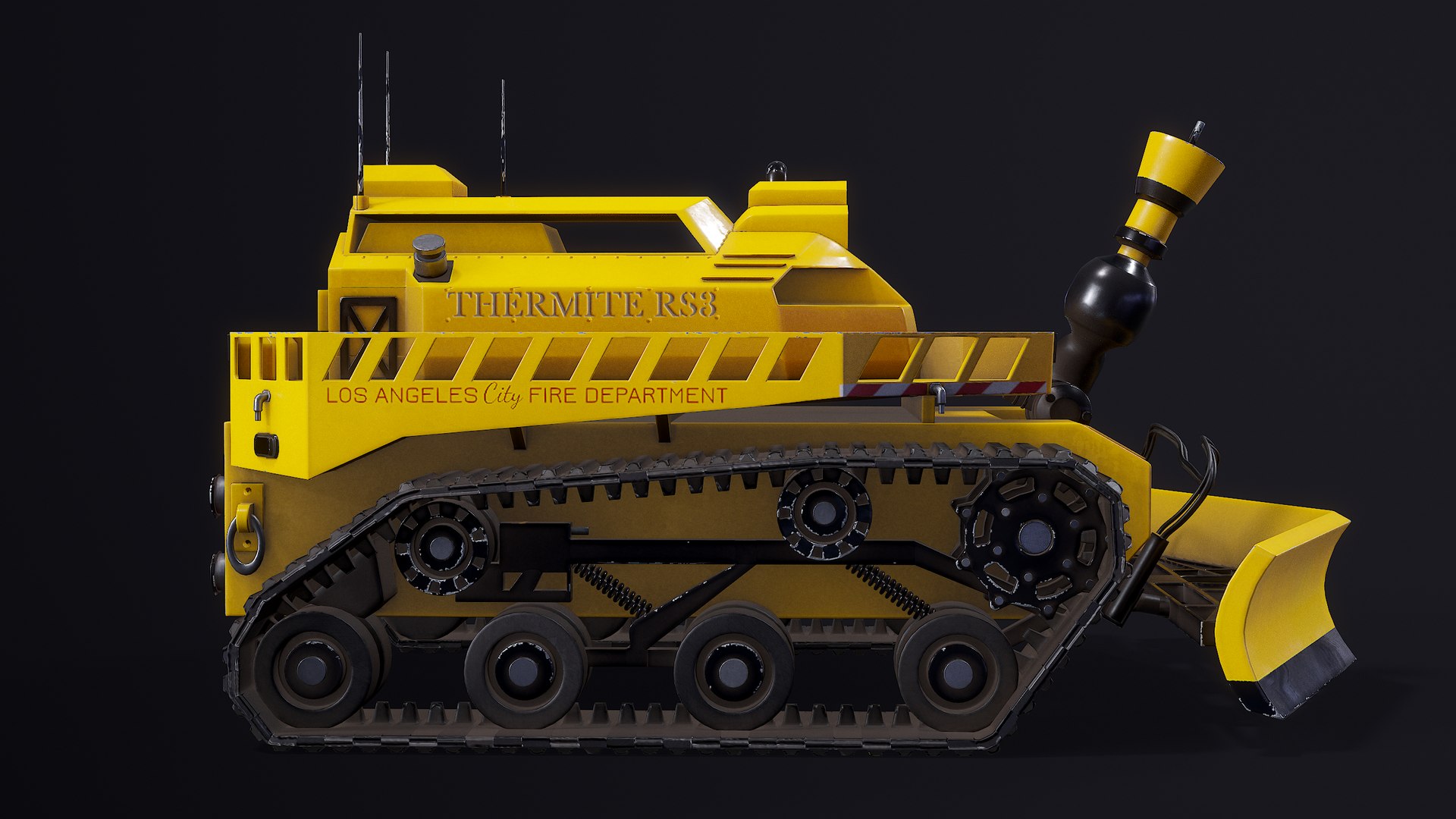 Fire Fighter Robor Thermite RS3 PBR Model - TurboSquid 1804106