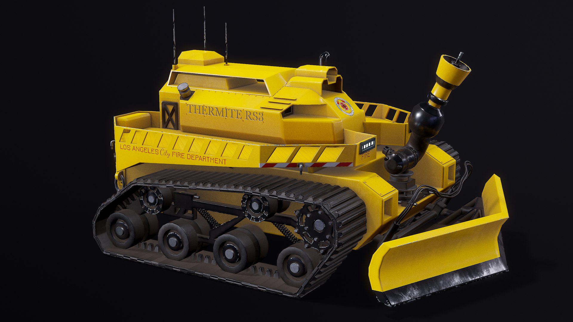 Fire Fighter Robor Thermite RS3 PBR Model - TurboSquid 1804106