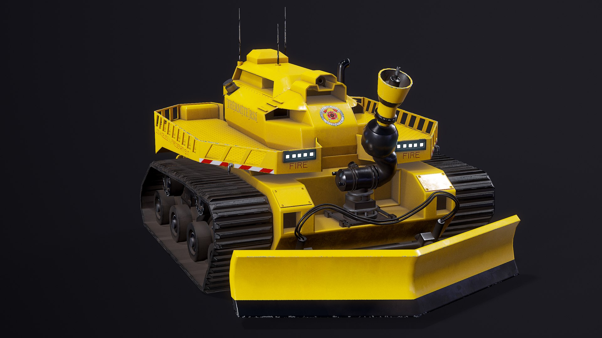 Fire Fighter Robor Thermite RS3 PBR Model - TurboSquid 1804106