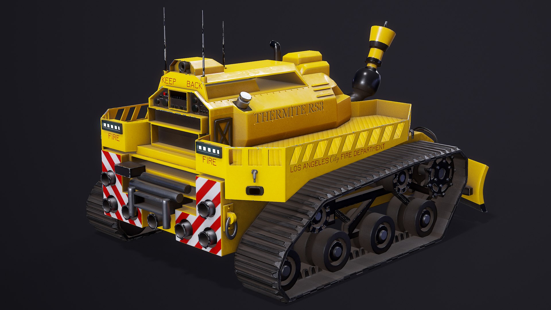 Fire Fighter Robor Thermite RS3 PBR Model - TurboSquid 1804106