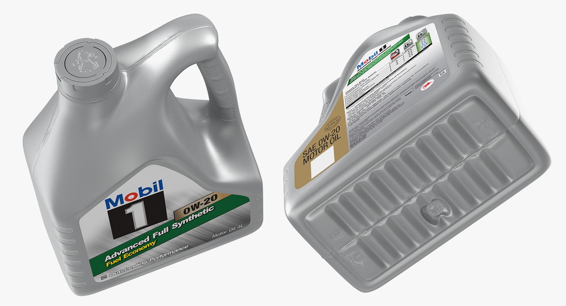 3D Engine Mobil Oil Bottles - TurboSquid 1364807