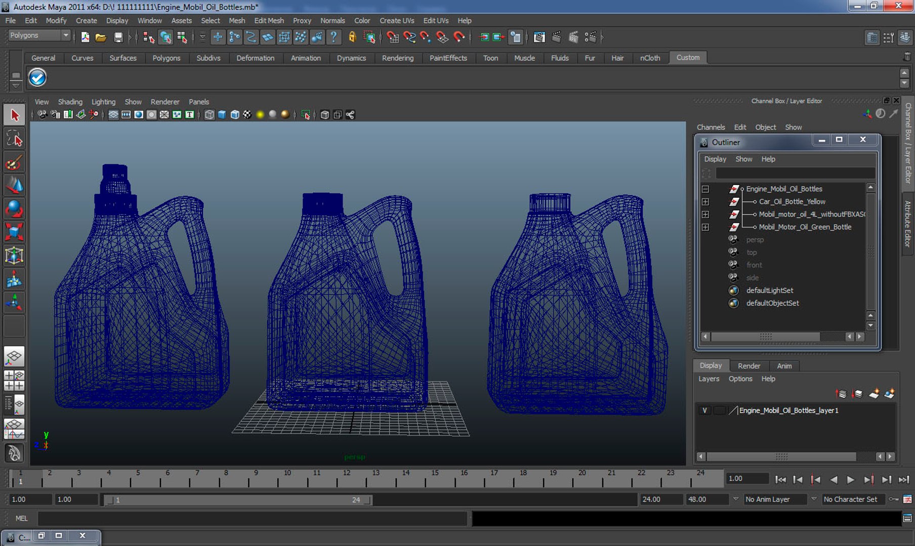 3D Engine Mobil Oil Bottles - TurboSquid 1364807