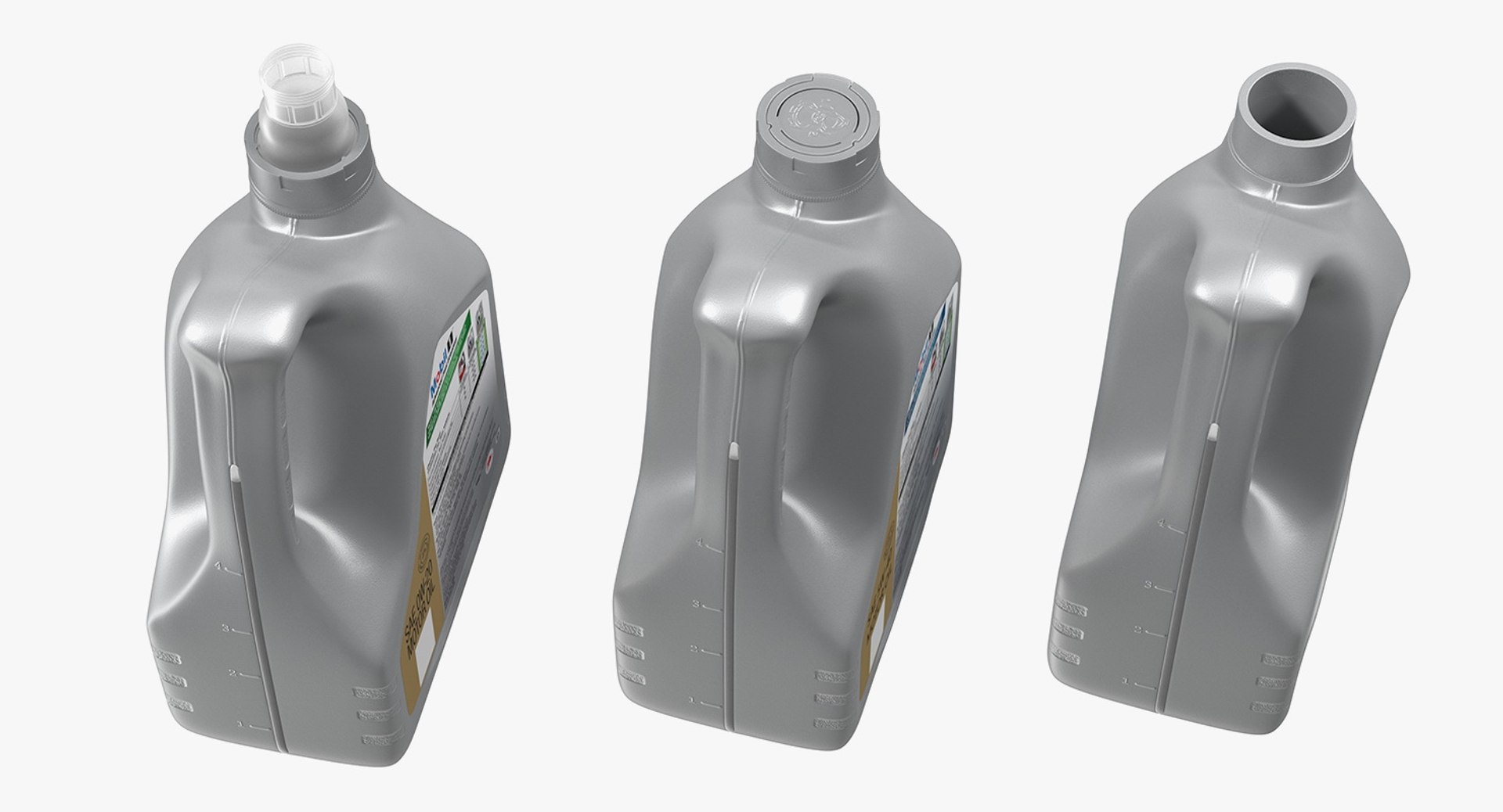 3D Engine Mobil Oil Bottles - TurboSquid 1364807