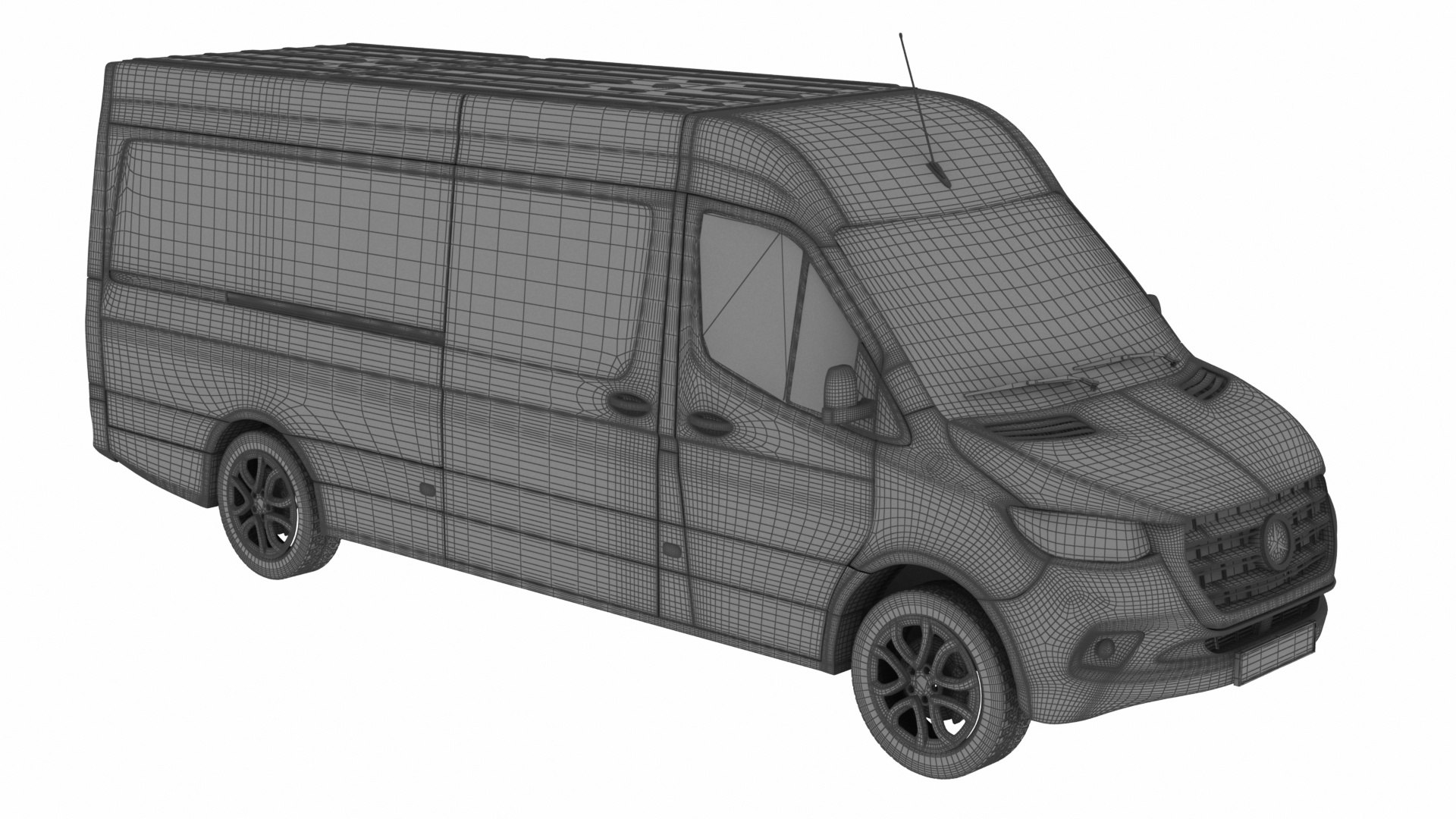Realistic Mercedes Sprinter L3 3D Model - TurboSquid 1614128