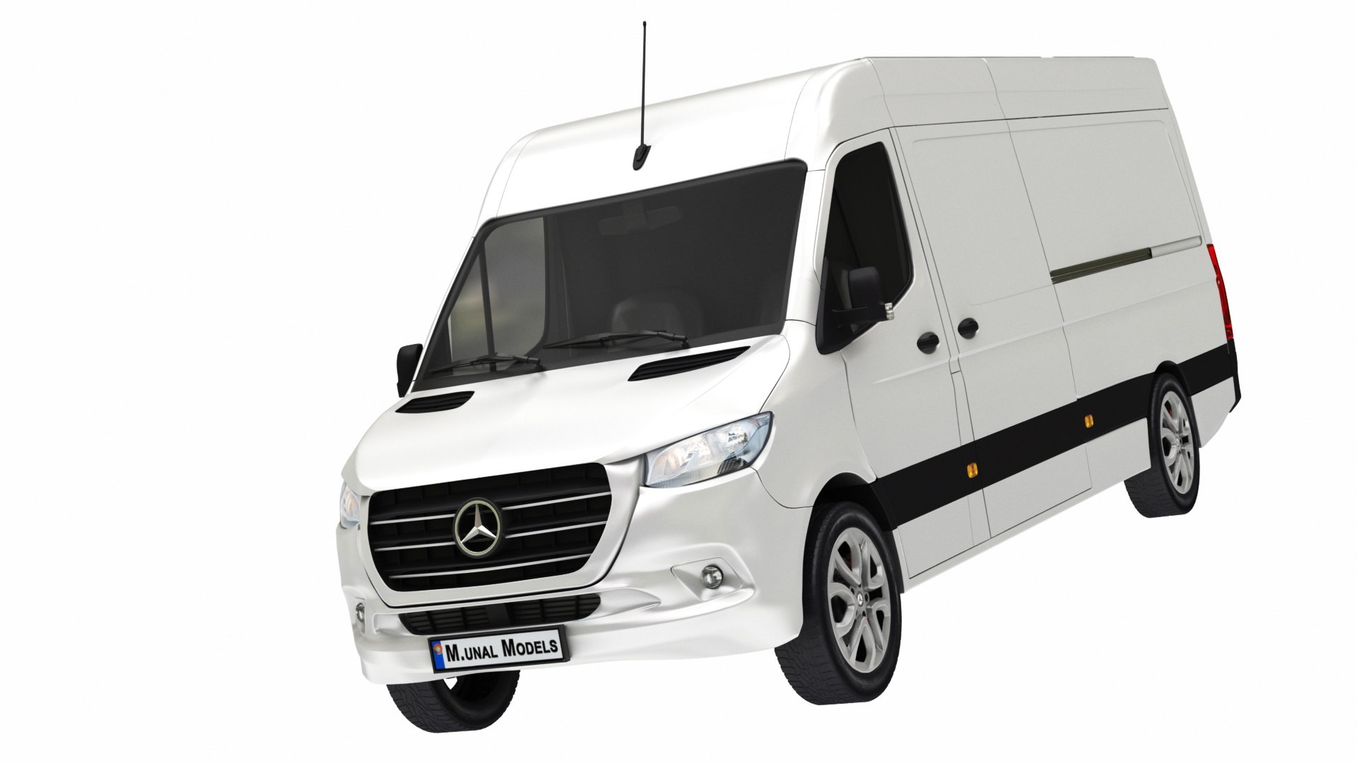 Realistic Mercedes Sprinter L3 3D Model - TurboSquid 1614128