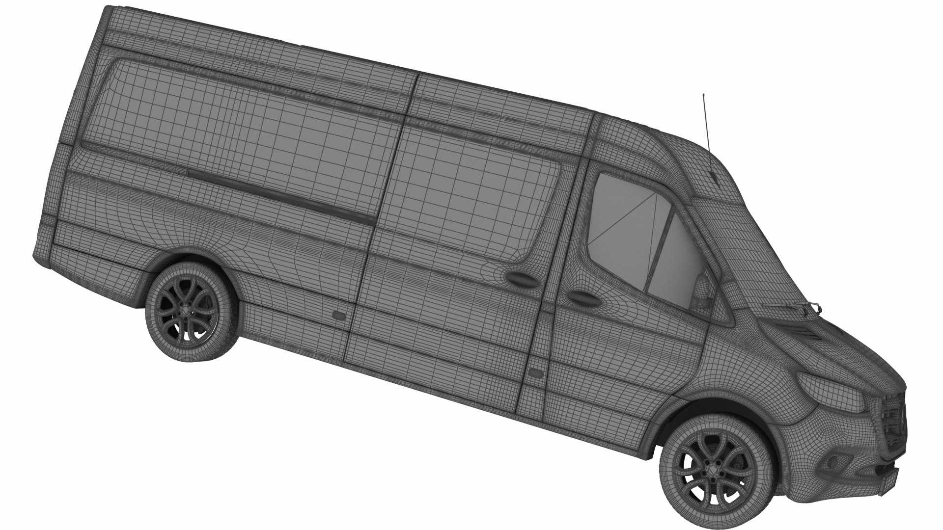 Realistic Mercedes Sprinter L3 3D Model - TurboSquid 1614128