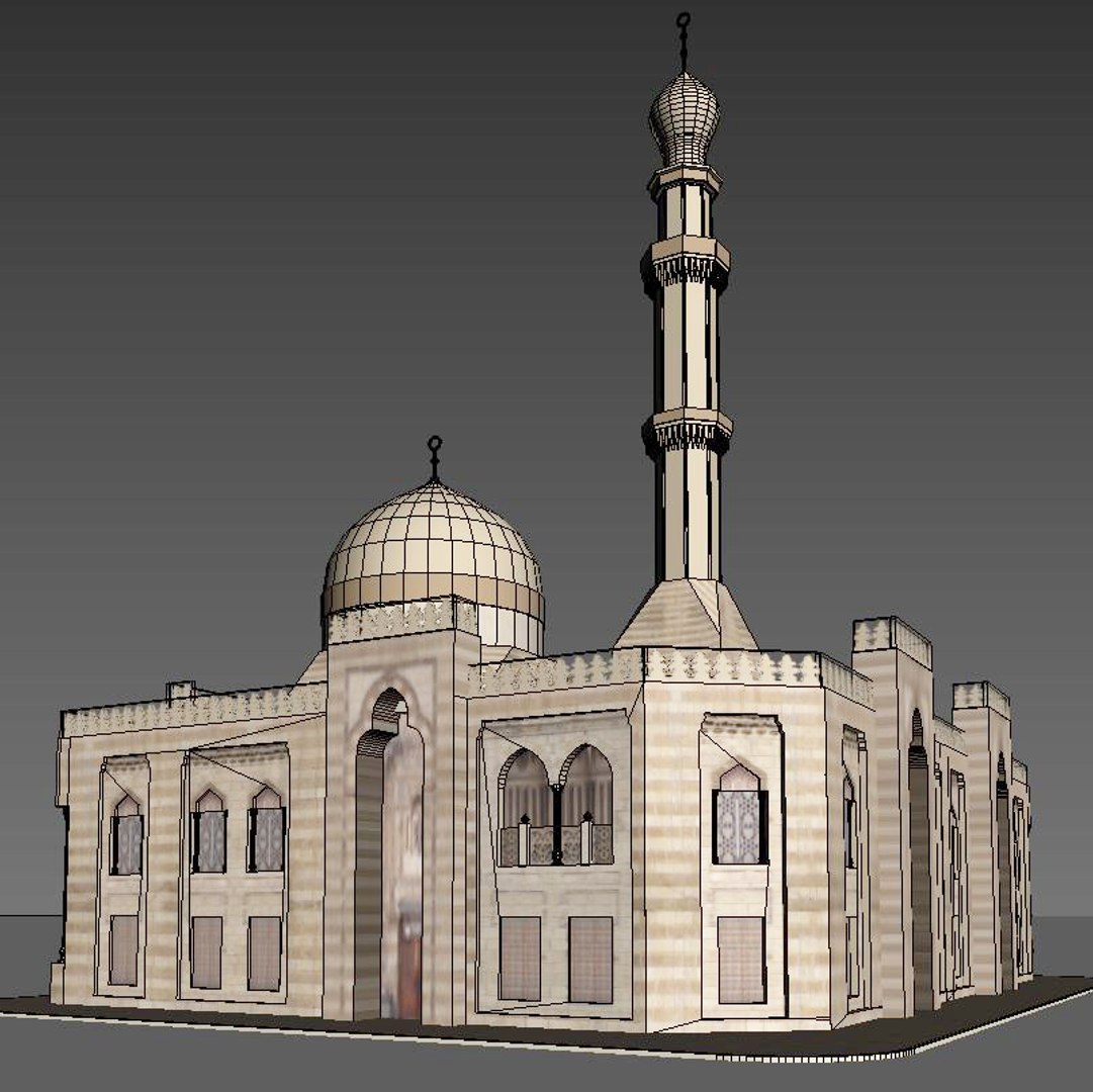 Old islamic mosque 3D model - TurboSquid 1561720