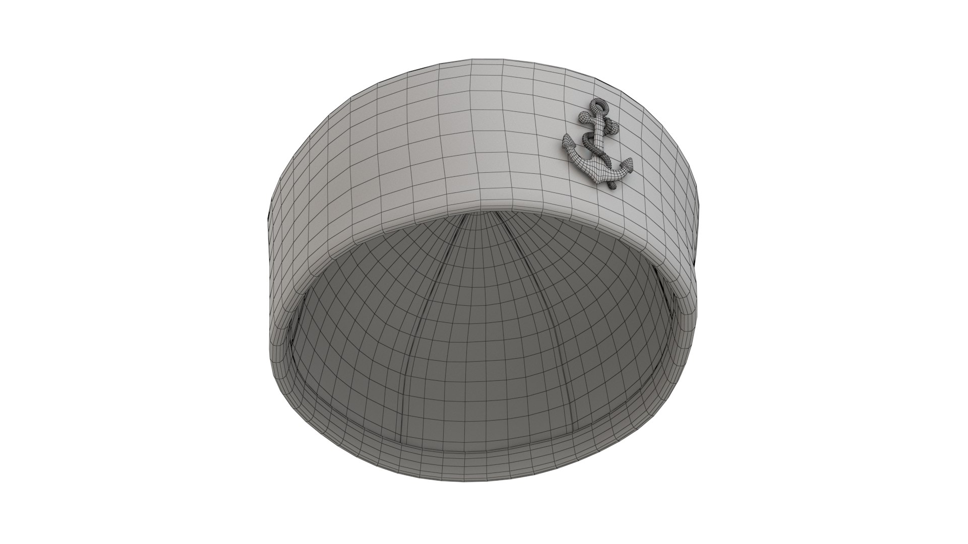3D Navy Sailor Hat - TurboSquid 1818747