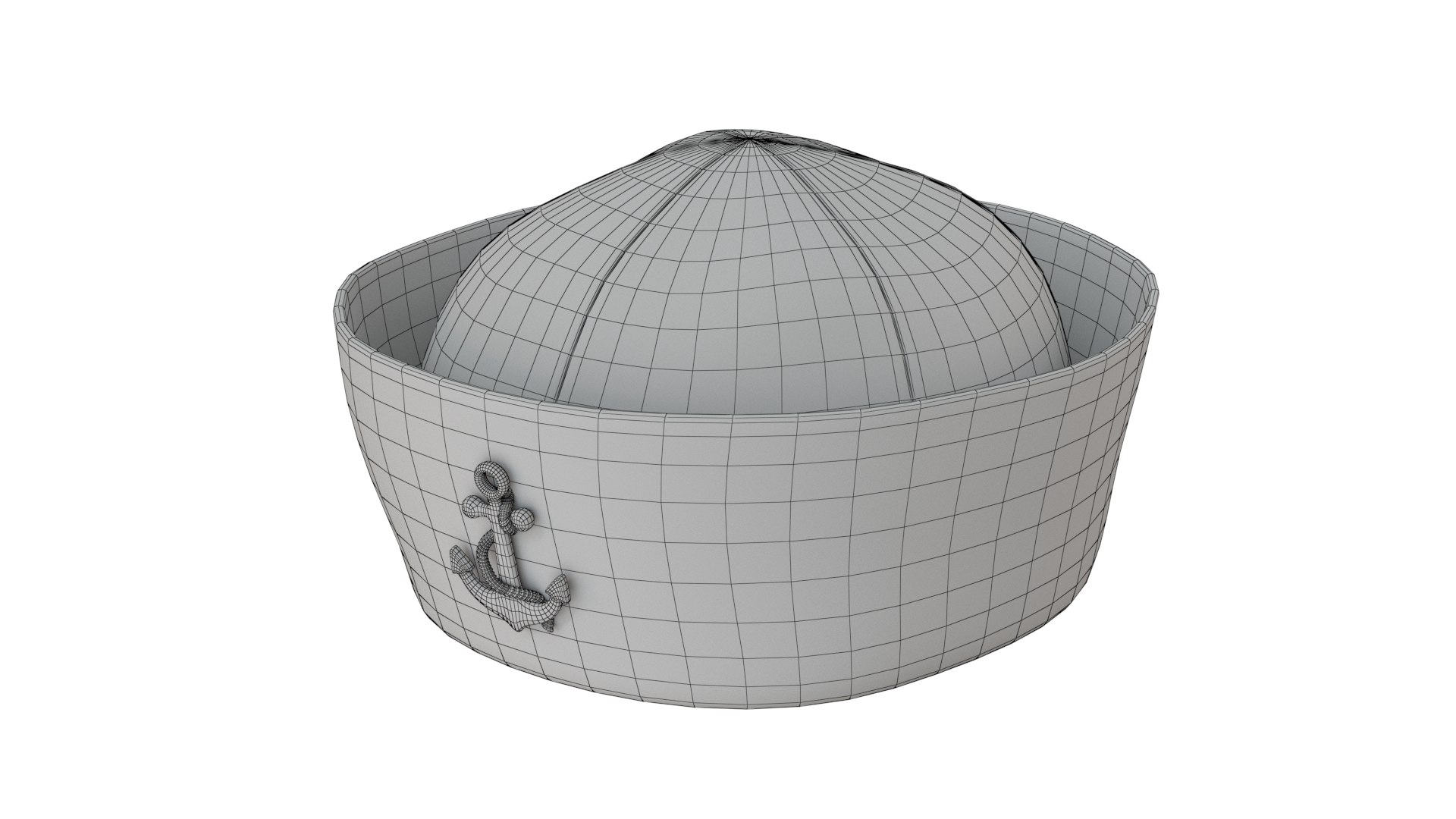 3D Navy Sailor Hat - TurboSquid 1818747