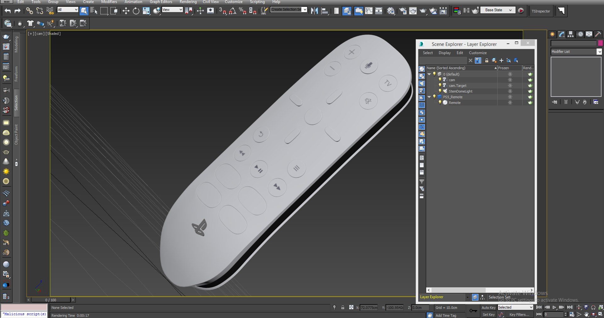 PS5 Remote Control 3D Model - TurboSquid 1737981