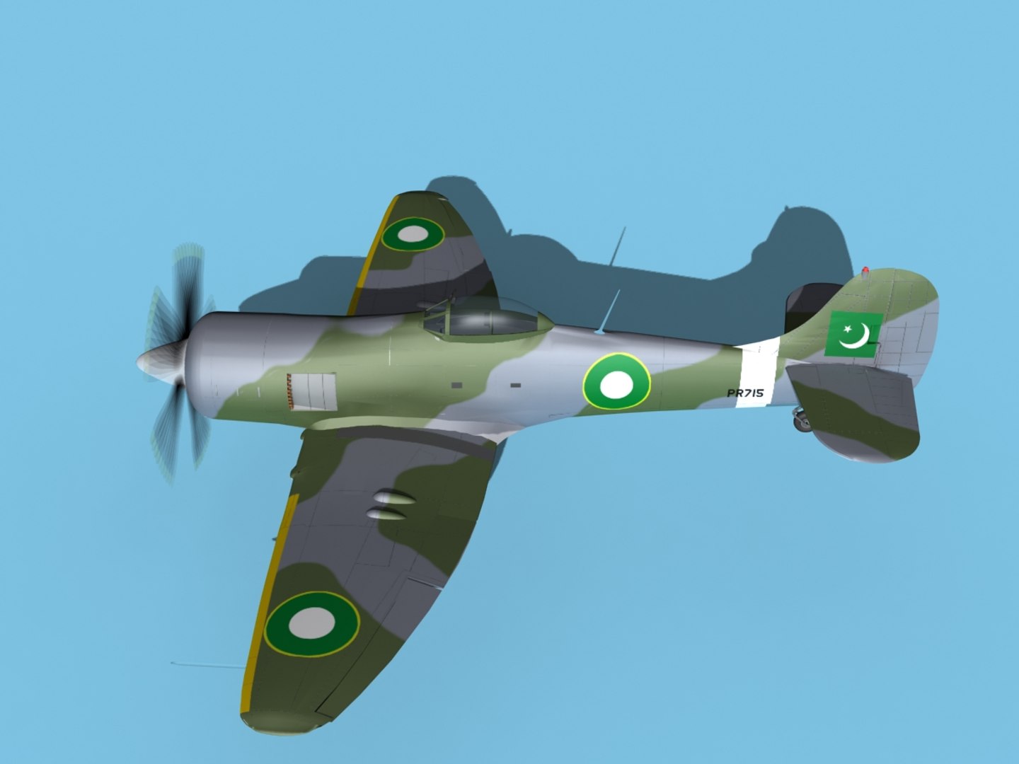 Propeller Hawker Tempest 3D Model - TurboSquid 1489317