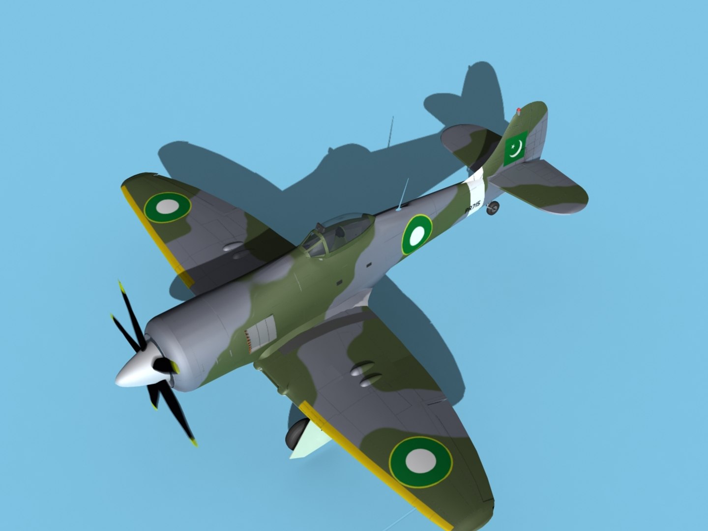 Propeller Hawker Tempest 3D Model - TurboSquid 1489317