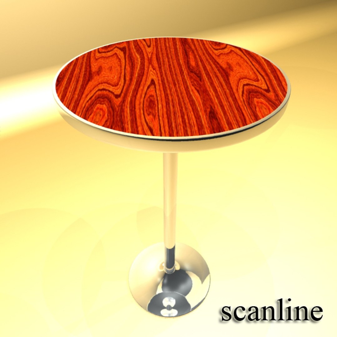 3d model bar table