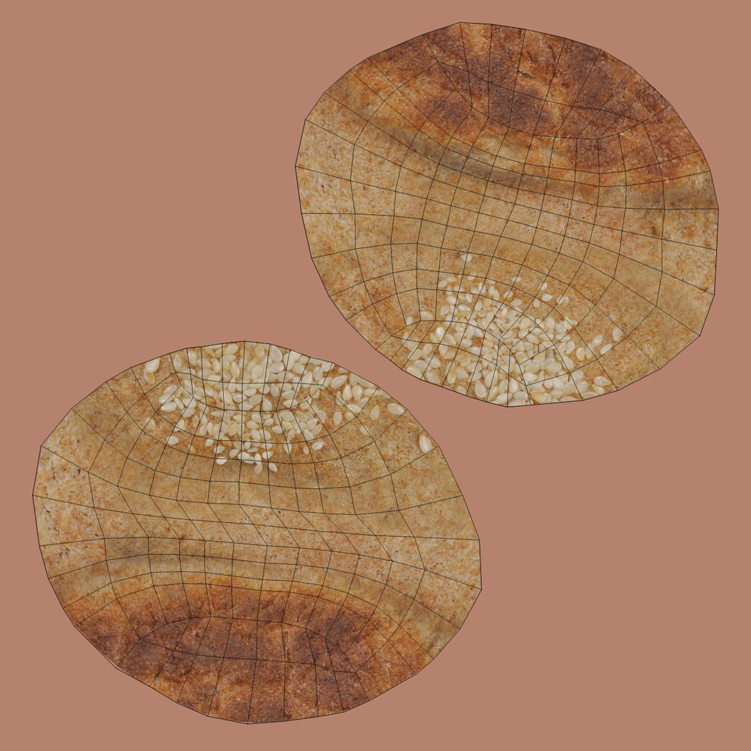 3D Sesame Roll Model - TurboSquid 1222147