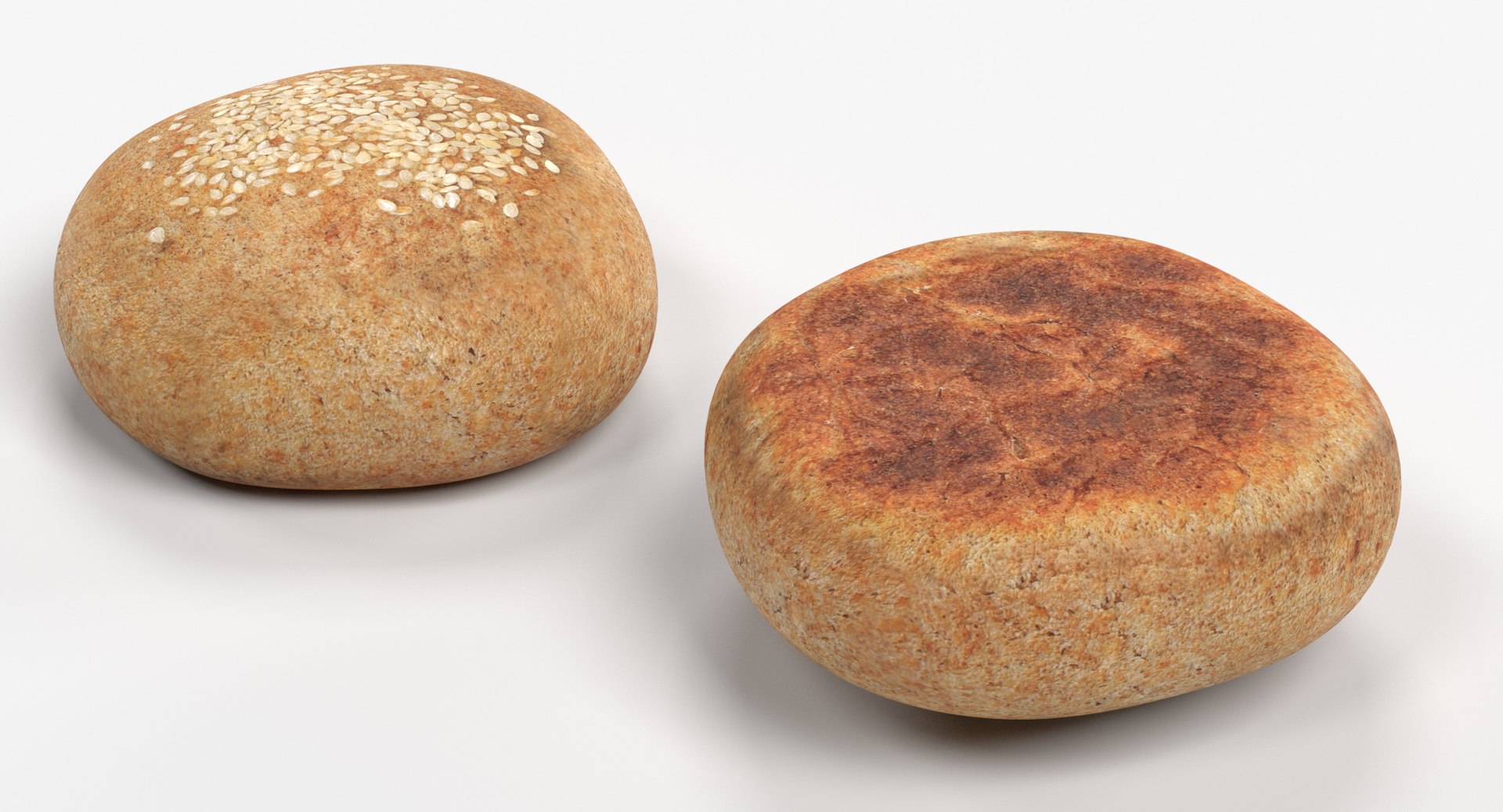 3D Sesame Roll Model - TurboSquid 1222147