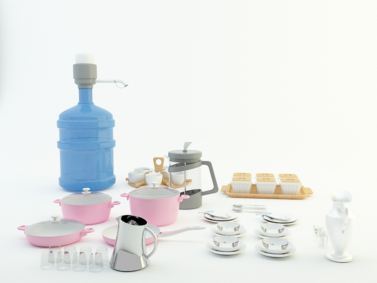 Kitchen Products 3d Model 3D Model - TurboSquid 2067882