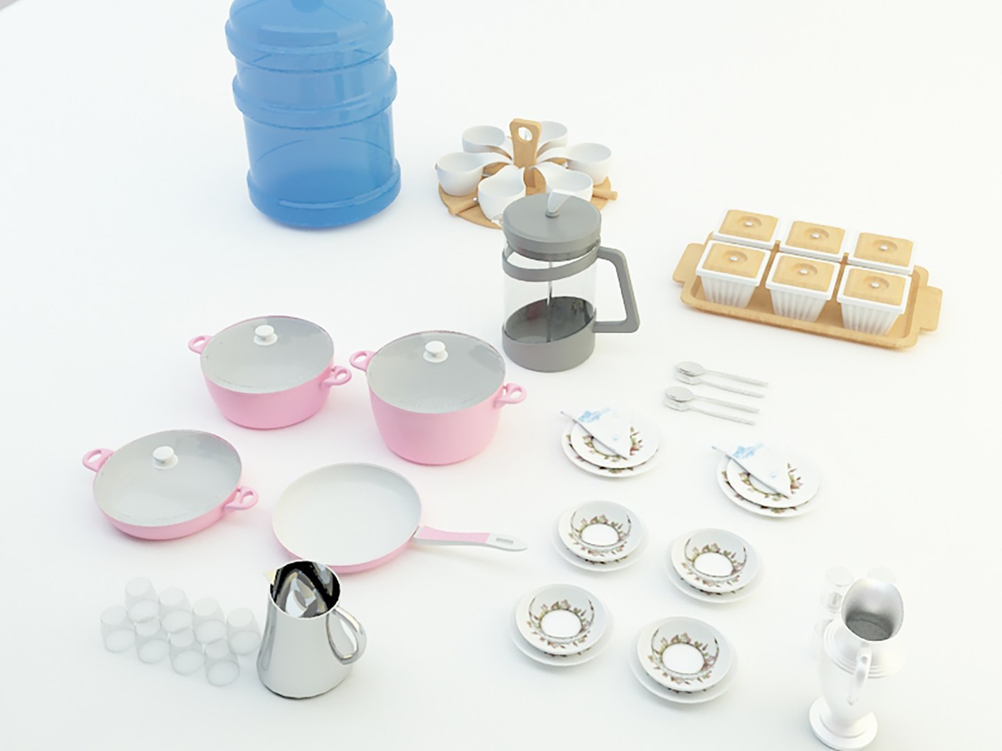 Kitchen Products 3d Model 3D Model - TurboSquid 2067882