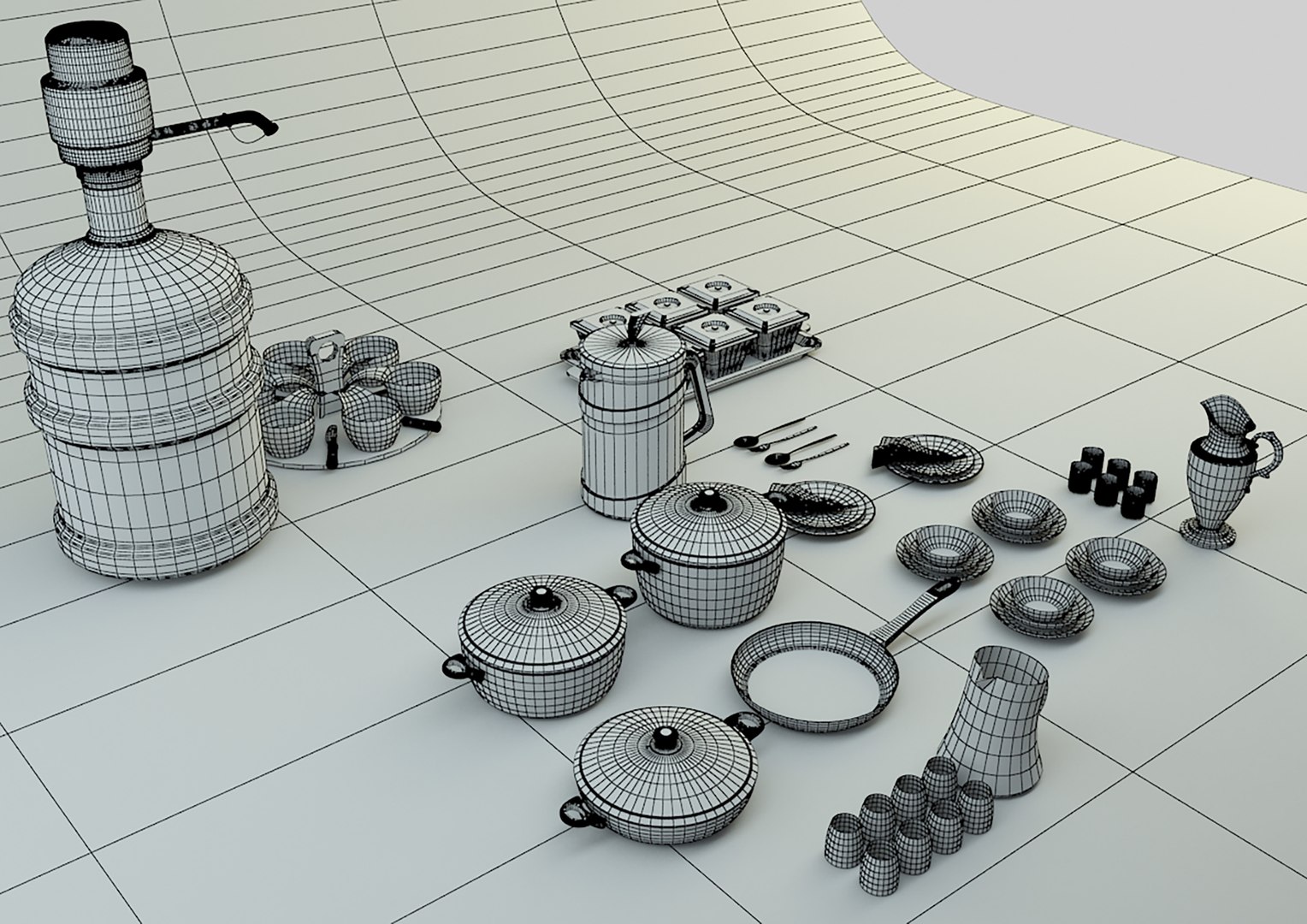 Kitchen Products 3d Model 3D Model - TurboSquid 2067882